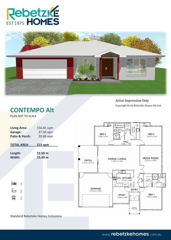 Mid-size Floor Plans | House Designs | Mackay | Rebetzke Homes