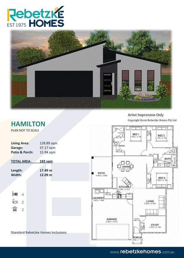 Mid-size Floor Plans | House Designs | Mackay | Rebetzke Homes