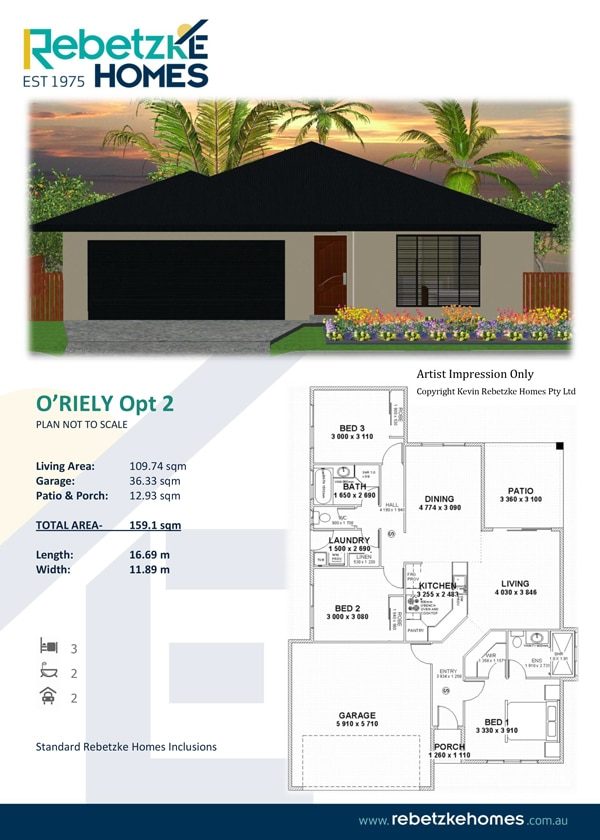 Mid-size Floor Plans | House Designs | Mackay | Rebetzke Homes